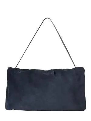 THE ROW Bourse Xl Shoulder Bag In Suede Navy