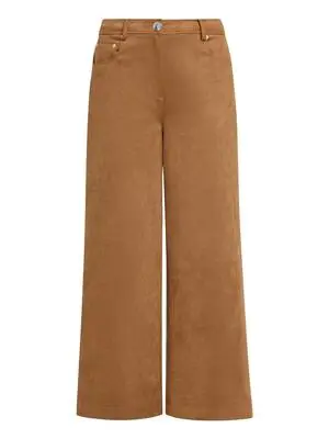 TOCCIN Blaire Cropped Wide-leg Weekend Pants - Cedar