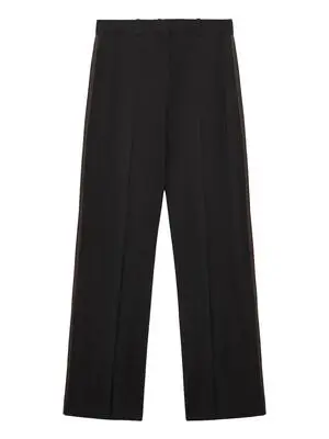 Loewe Side-stripe Straight-leg Pants - Black
