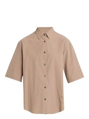 Maria Mcmanus Short-sleeve Cotton Tunic Shirt - Mouseback