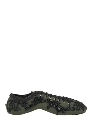 Dries Van Noten Embroidered Ballerina Sneakers - Bottle