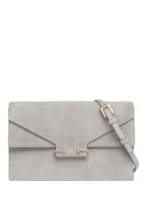 TOM FORD Mini Suede T-clasp Shoulder Bag