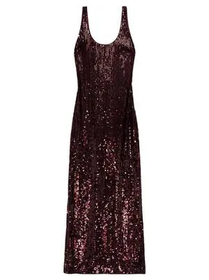 Simkhai Bex Sequined Tank Maxi Dress - Fig