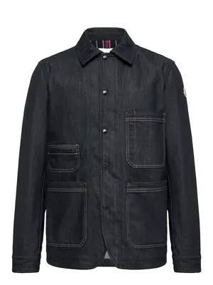 Moncler Haderu Denim Shirt Jacket Blue