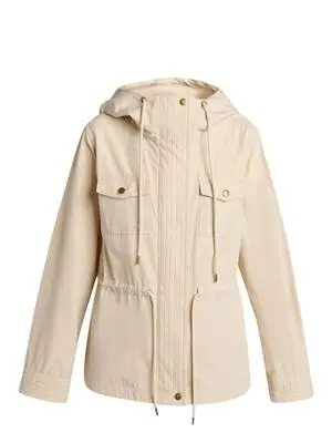 Moncler Serin Hooded Cotton-blend Parka - Beige