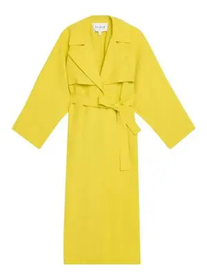 ALAÏA Paper Belted Midi Trench Coat