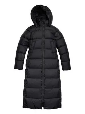 Canada Goose Mystique Long Down Puffer Jacket With Removable Hood - Black