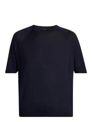 MONCLER Short-sleeve Wool Sweater