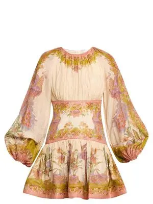 Zimmermann Indra Mini Dress - Chartreuse