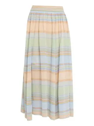 ZIMMERMANN Indra Stripe Circle Skirt