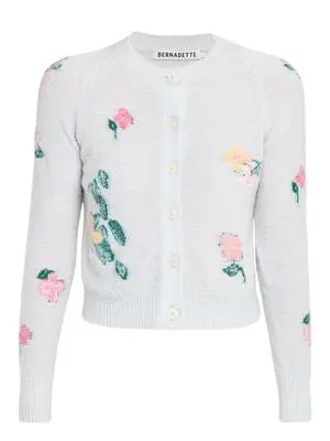 Bernadette Clete Floral Crewneck Cardigan - Multi Clem