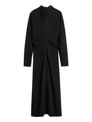 TOTEME Slouch Waist Scarf Dress - Black