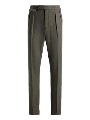 Ralph Lauren Purple Label Gregory Hand-tailored Tick-weave Trousers - Grey