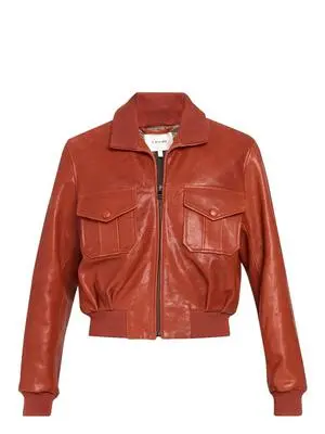 FRAME The Ace Leather Jacket - Paprika