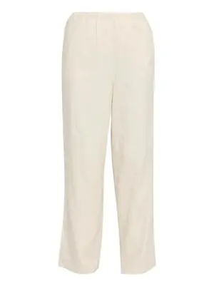 TOTÊME Monogram Flannel Straight-leg Trousers