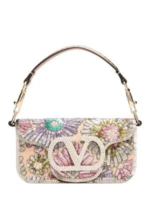 VALENTINO Small Crystal Vlogo Sequin Burst Shoulder Bag