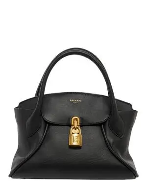 Balmain Pulse Leather Top-handle Bag - Black