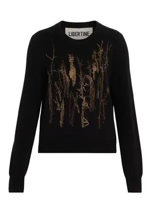 LIBERTINE Crown Of Thorns Cashmere Crewneck Sweater
