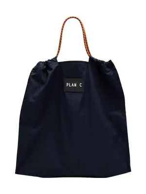 Plan C Cotton Shopping Tote Bag Blue