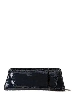 Akris Anouk Sequin Trapezoid Clutch Bag - Black