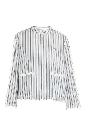 SEA Richa Stripe Long-sleeve Cotton Top