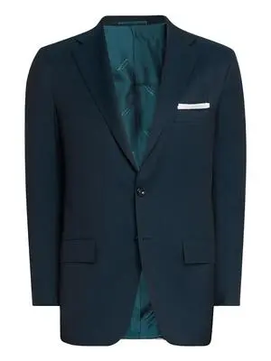 Kiton Wool Micro-herringbone Two-piece Suit - Emerald