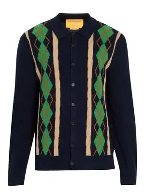 Guest In Residence Argyle Cashmere Shirt - Red