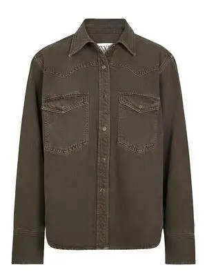 TWP Yellowstone Cotton Denim Shirt - Slate