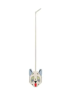 Loewe X Louis Wain Futurist Cats Keyring Bag Charm In Leather - White/blue