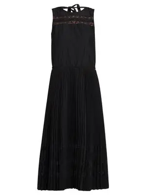 3.1 Phillip Lim Pleated A-line Midi Dress - Black