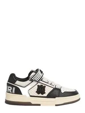 Amiri Ma Skyline Mesh And Leather Low-top Sneakers - Black