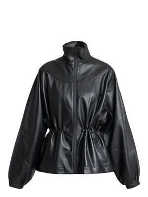Givenchy Leather Drawstring Tracksuit Jacket - Black