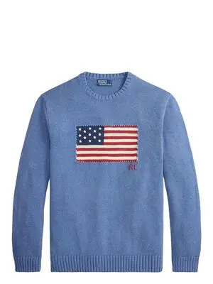 Polo Ralph Lauren The Iconic Flag Sweater - Blue