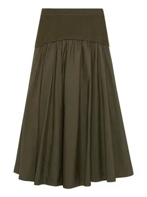 Simkhai Ovie Midi Skirt Fern