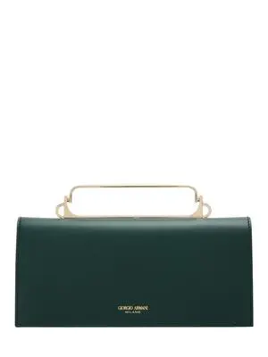 Giorgio Armani Leather Clutch Bag - Forest
