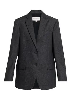 Michael Kors Nico Two-button Wool Blazer - Black