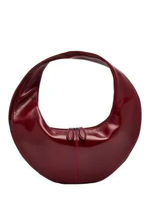 MAEDEN Market Zip Leather Tote Bag - Ruby