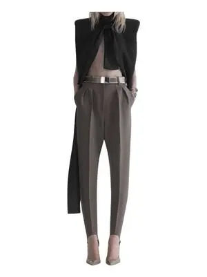 MUGLER Draped Top - Black