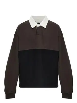 AGOLDE Color Block Long Sleeve Rugby Shirt