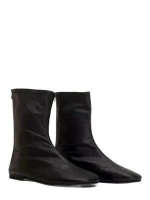 AMOMENTO Leather Ankle Boots