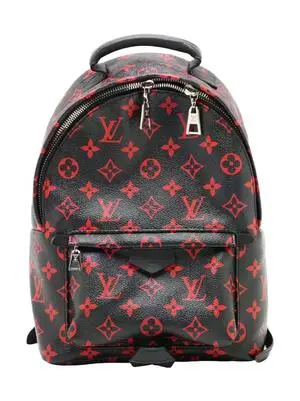 LOUIS VUITTON 2017 Limited Edition Monogram Infrarouge Mini Palm Springs Backpack - Black