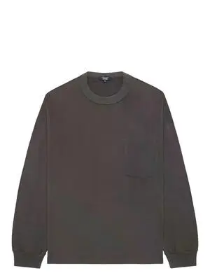 Comme Des Garçons Chest-pocket Long-sleeve T-shirt - Brown