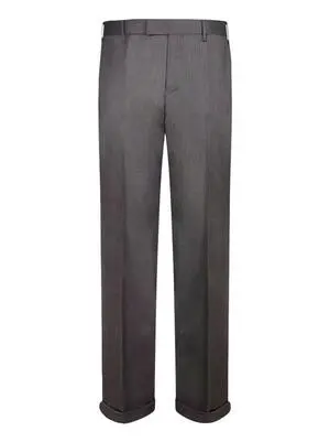 PT TORINO Pressed-crease Turn-up Tailored Trousers
