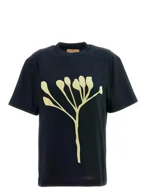 Plan C Graphic-print T-shirt - Blue