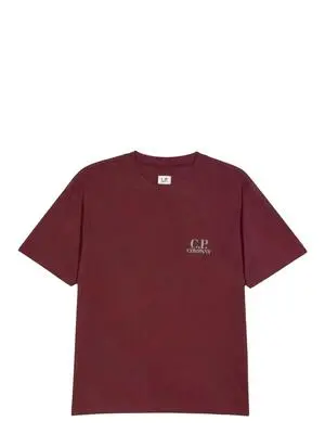 C.P. COMPANY Logo-print T-shirt - Red
