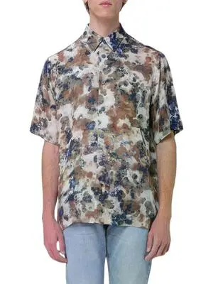 Armani Exchange Abstract-print Short-sleeve Shirt - Neutrals