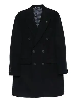 MANUEL RITZ Double-breasted Coat - Blue