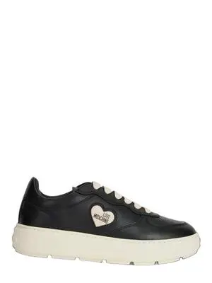 Moschino Heart-patch Sneakers Black