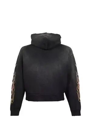KAMIYA Flame Kmy Zip-up Hoodie - Black
