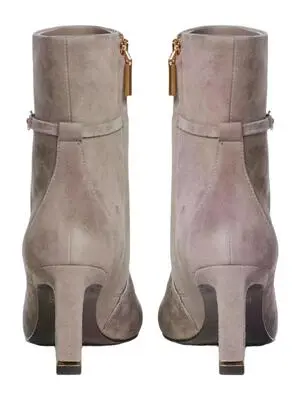 COCCINELLE C-look Pointed-toe Buckled Boots - Neutrals